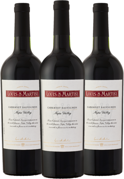 Louis M Martini Napa Valley Cabernet Sauvignon 2019 3-pack | Watson's Wine